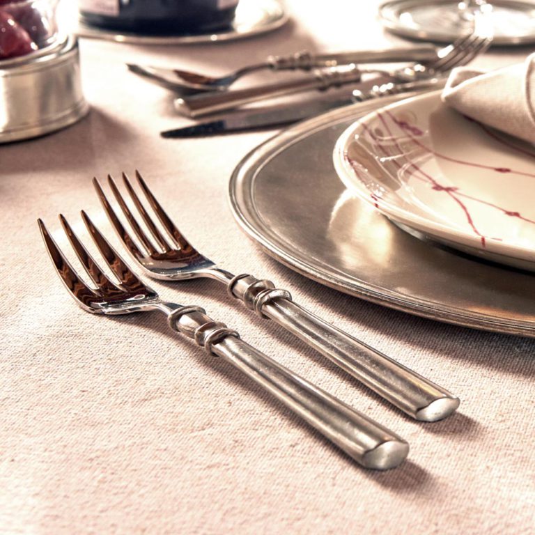 Pewter & Stainless Steel Fish Fork - Italian Pewter Flatware