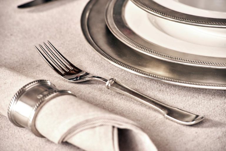 Pewter & Stainless Steel Fork - Italian Pewter Flatware