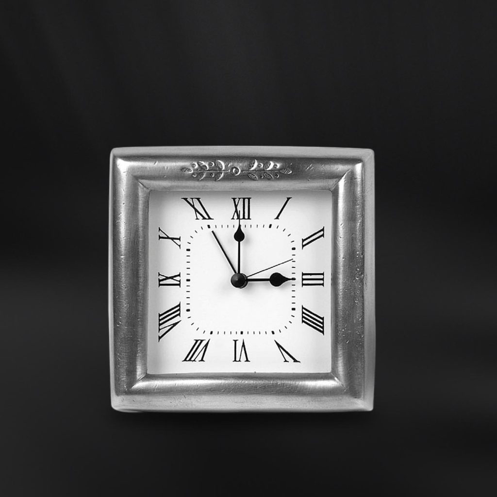 Pewter Alarm Clock - Italian Pewter Gifts