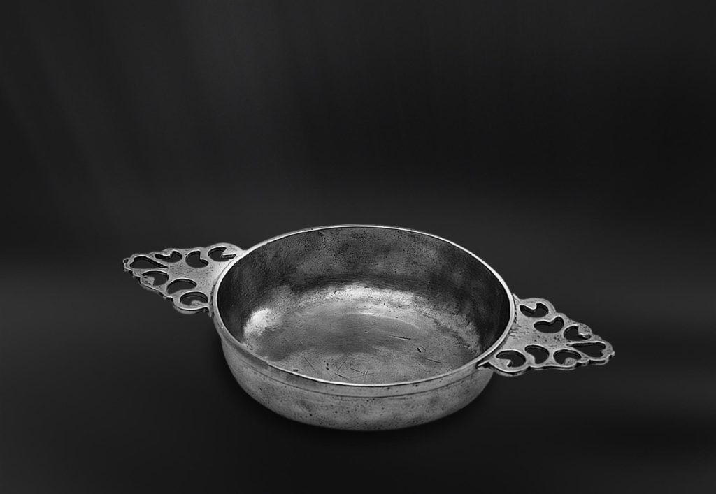 Pewter Bowl with Handles - Italian Pewter Tableware