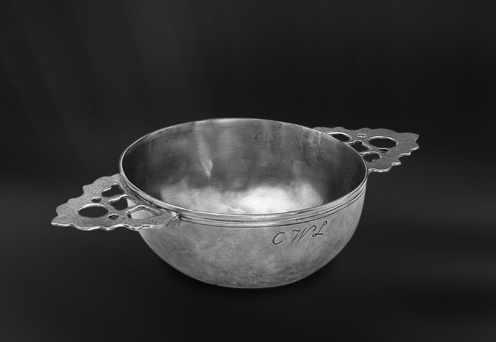 Pewter Bowl with Handles - Italian Pewter Tableware