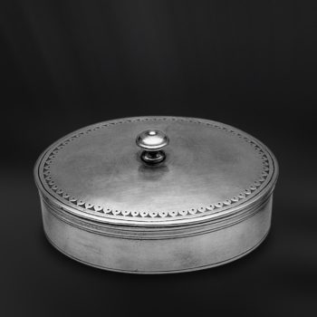 Oval Pewter Box - Italian Pewter Gifts