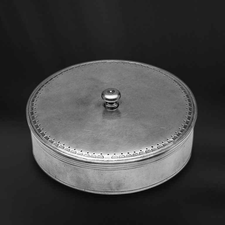 Round Pewter Box - Italian Pewter Gifts