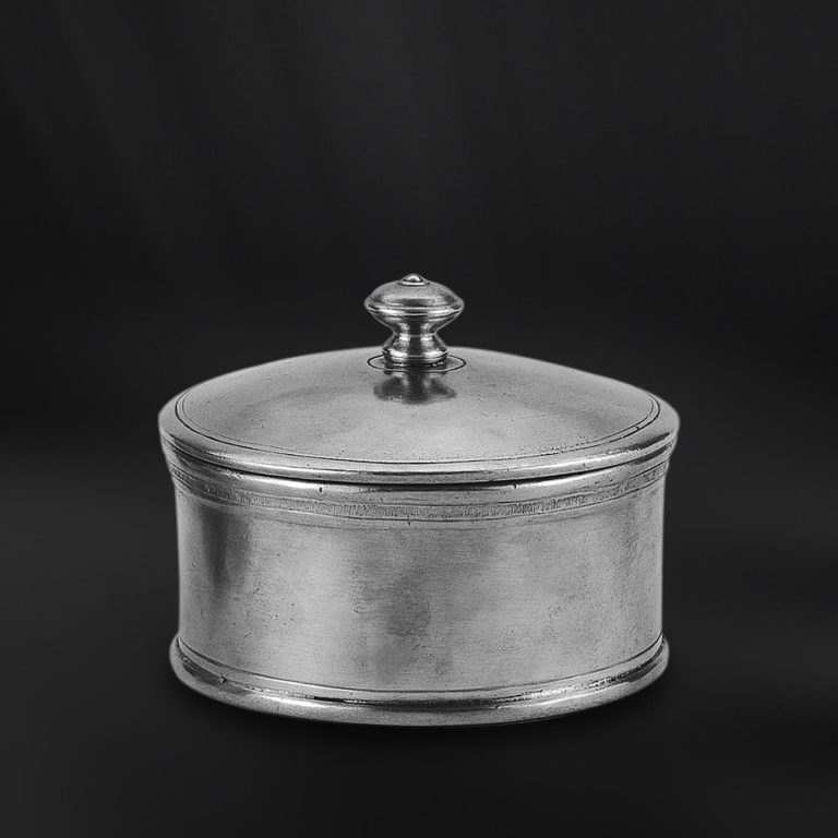 Round Pewter Box - Italian Pewter Gifts