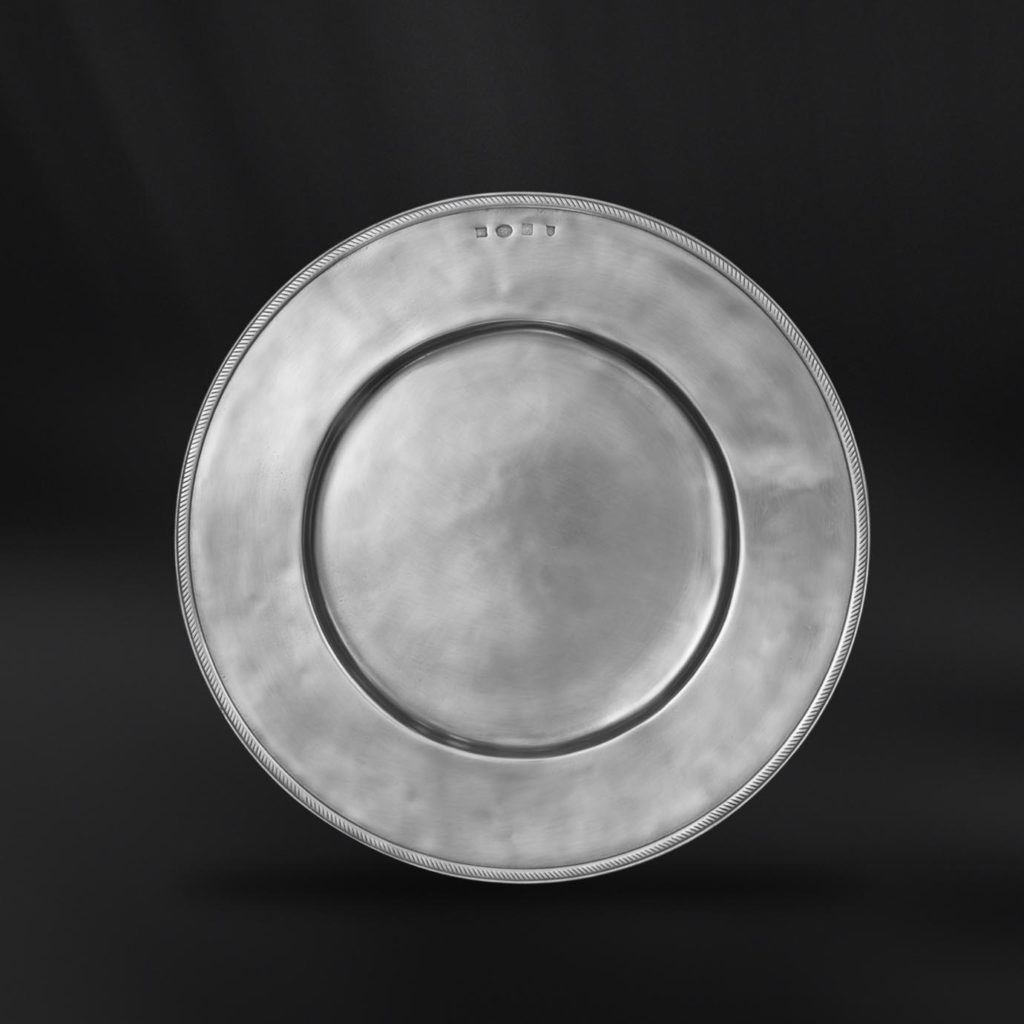 Pewter Charger Plate - Italian Pewter Dinnerware