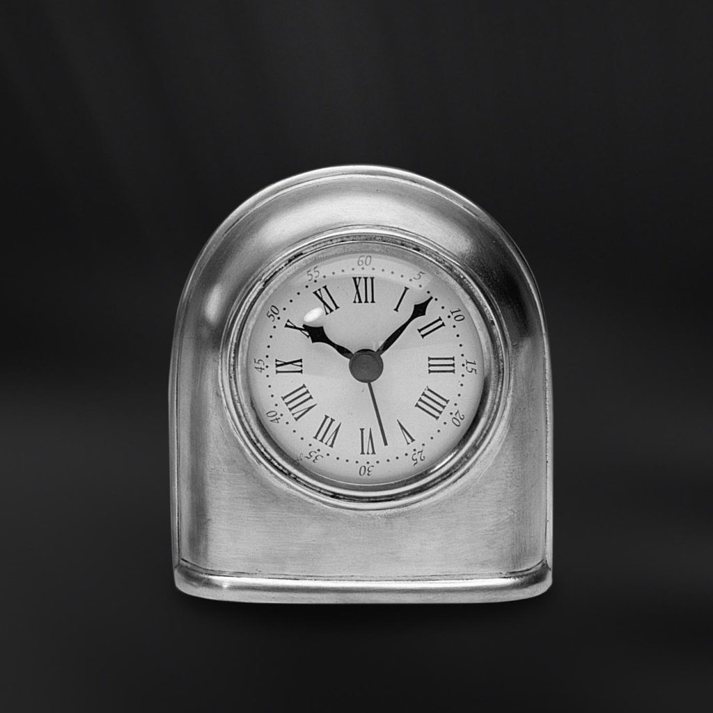 Pewter Clock - Italian Pewter Gifts Pewter Clock - Italian Pewter Gifts