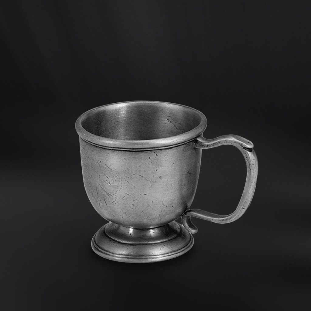 Pewter Cup with Handle - Italian Pewter Drinkware