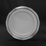 Ceramic & Pewter Dinner Plate - Italian Pewter Dinnerware