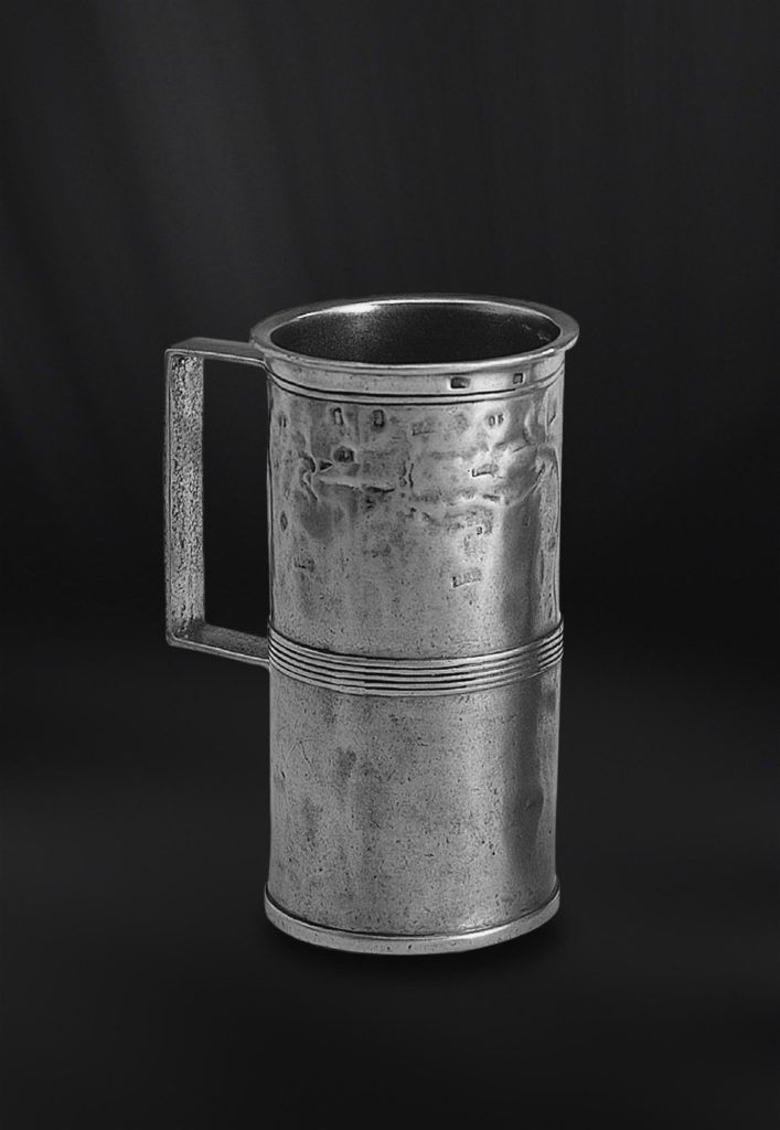 Pewter Measuring Cup with Handle - Italian Pewter Drinkware