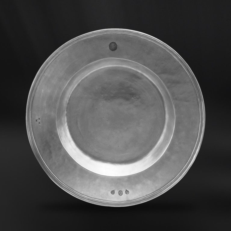 Large Pewter Platter - Italian Pewter Tableware