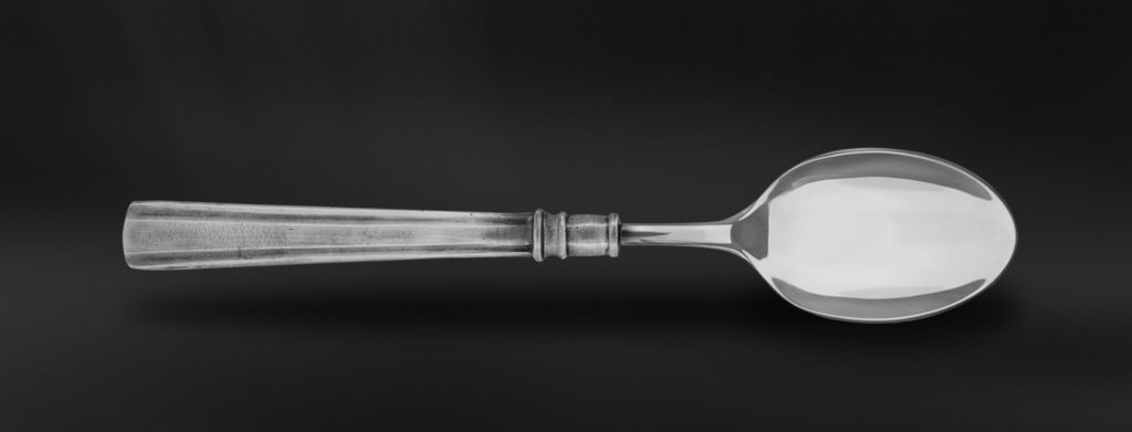 Pewter & Stainless Steel Serving Spoon - Italian Pewter Flatware