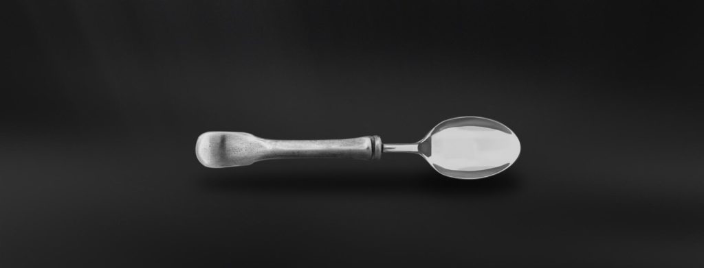 Pewter & Stainless Steel Teaspoon - Italian Pewter Flatware