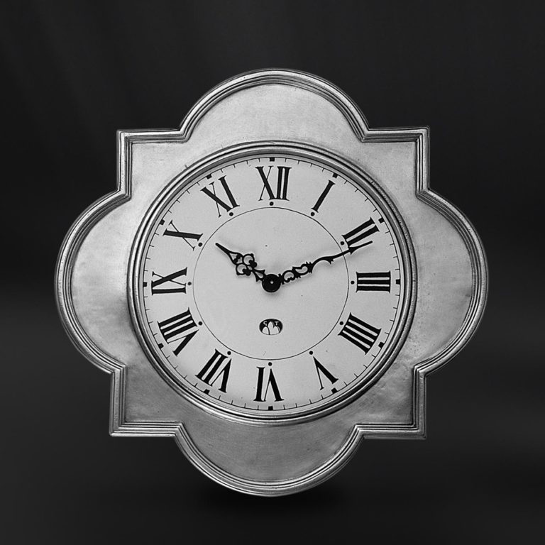 Pewter Wall Clock - Italian Pewter Home Décor
