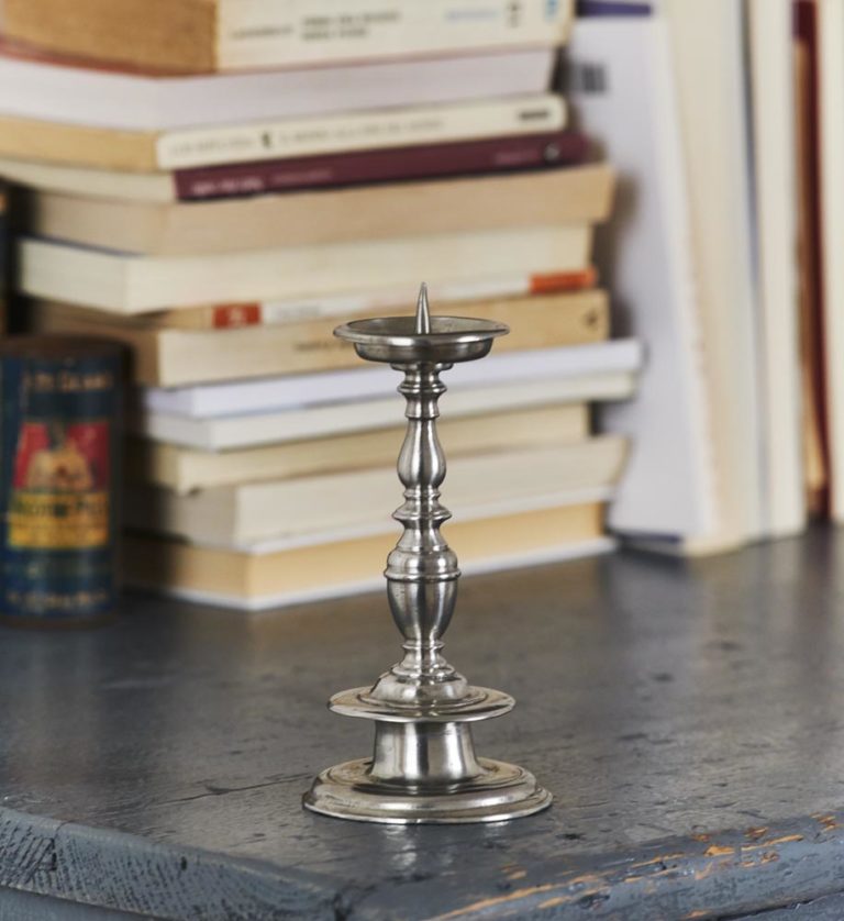 Small Pewter Candle Holder - Italian Pewter Home Décor
