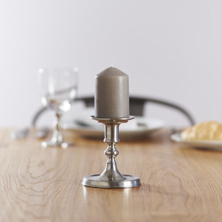 Pewter Candle Holder - Italian Pewter Home Décor