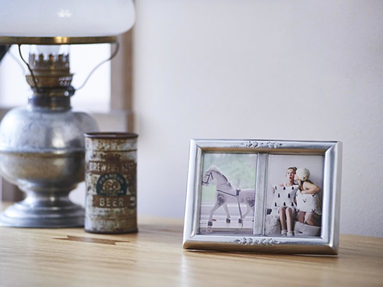 Double Rectangular Pewter Photo Frame - Italian Pewter Home Décor