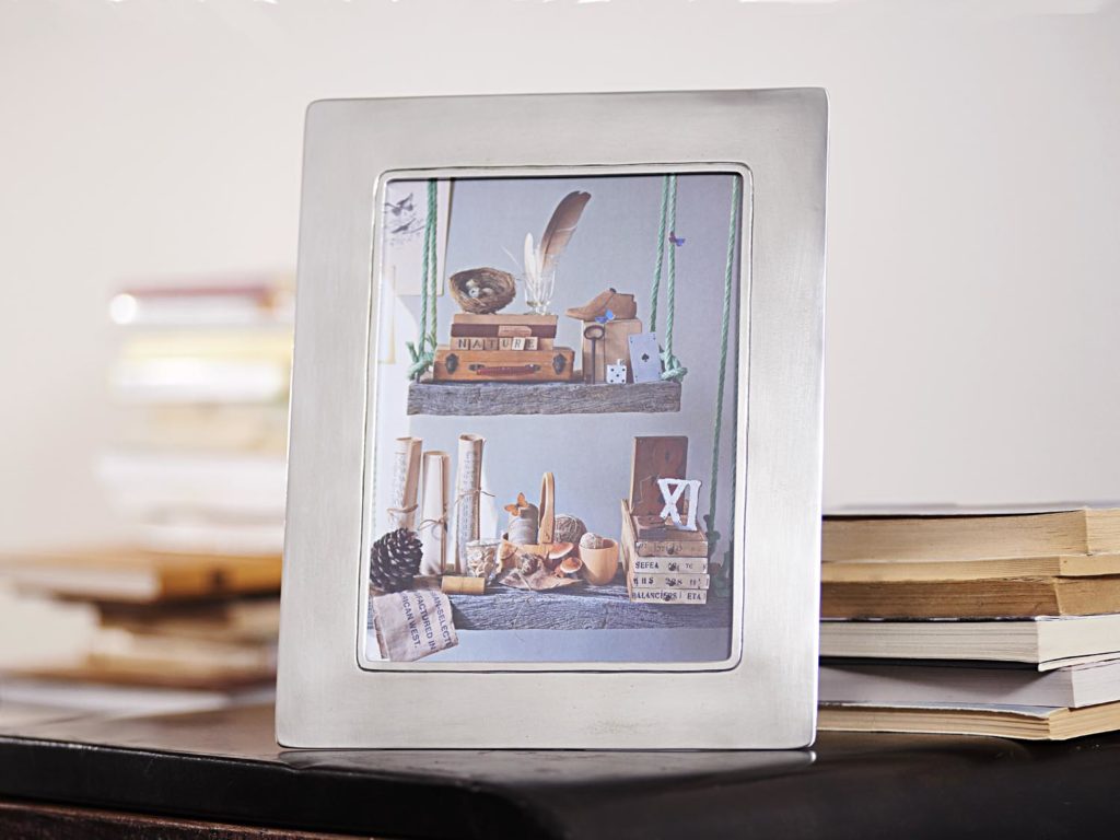 Rectangular Pewter Photo Frame - Italian Pewter Home Décor