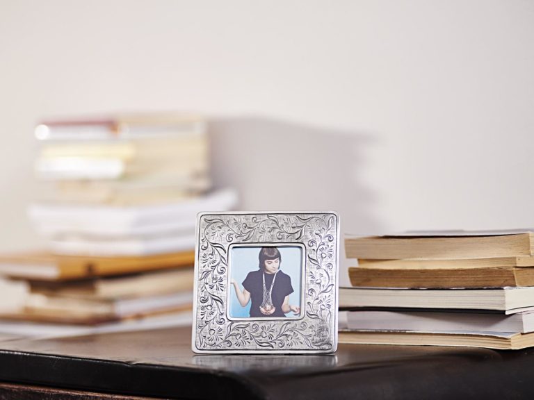 Square Pewter Photo Frame - Italian Pewter Home Décor
