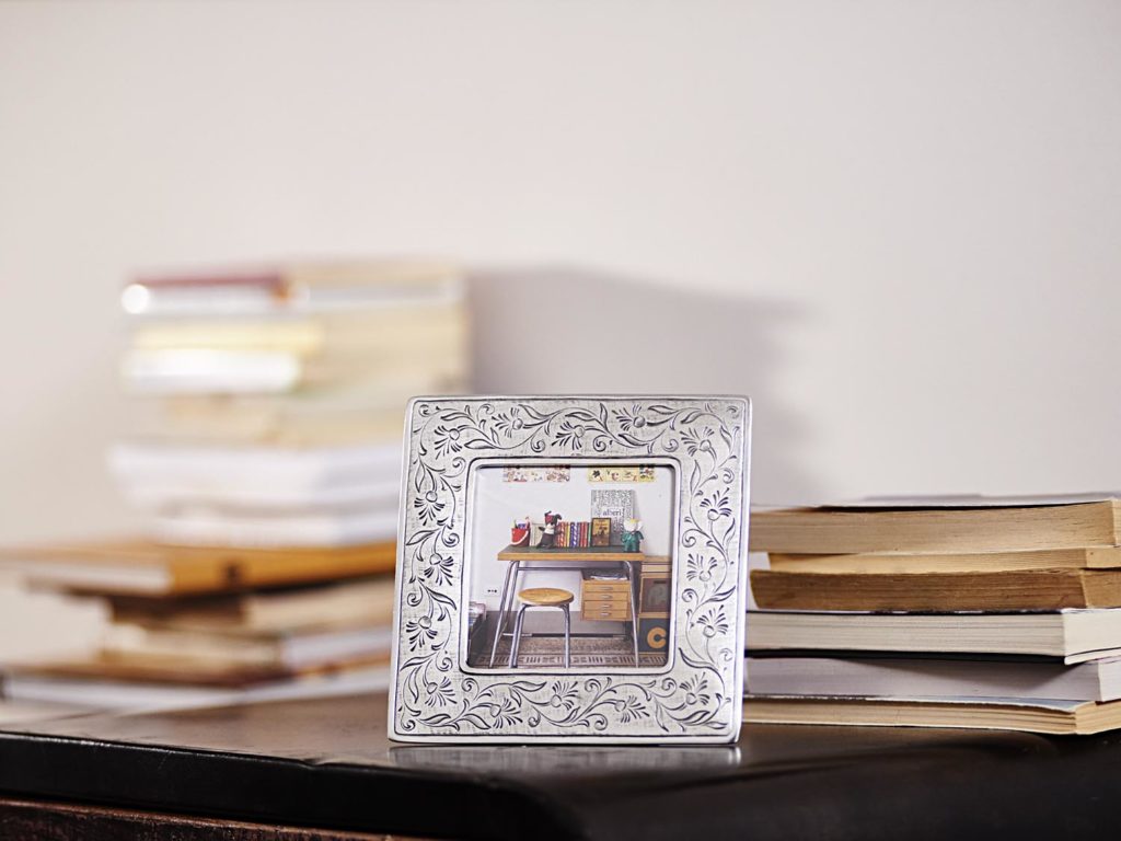 Square Pewter Photo Frame - Italian Pewter Home Décor